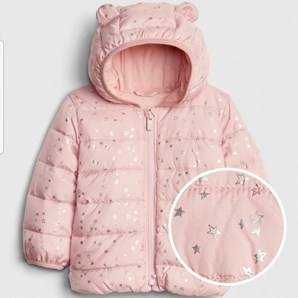 GAP | Jackets & Coats | Nwt Baby Gap Cold Control Star Puffer Jacket ...